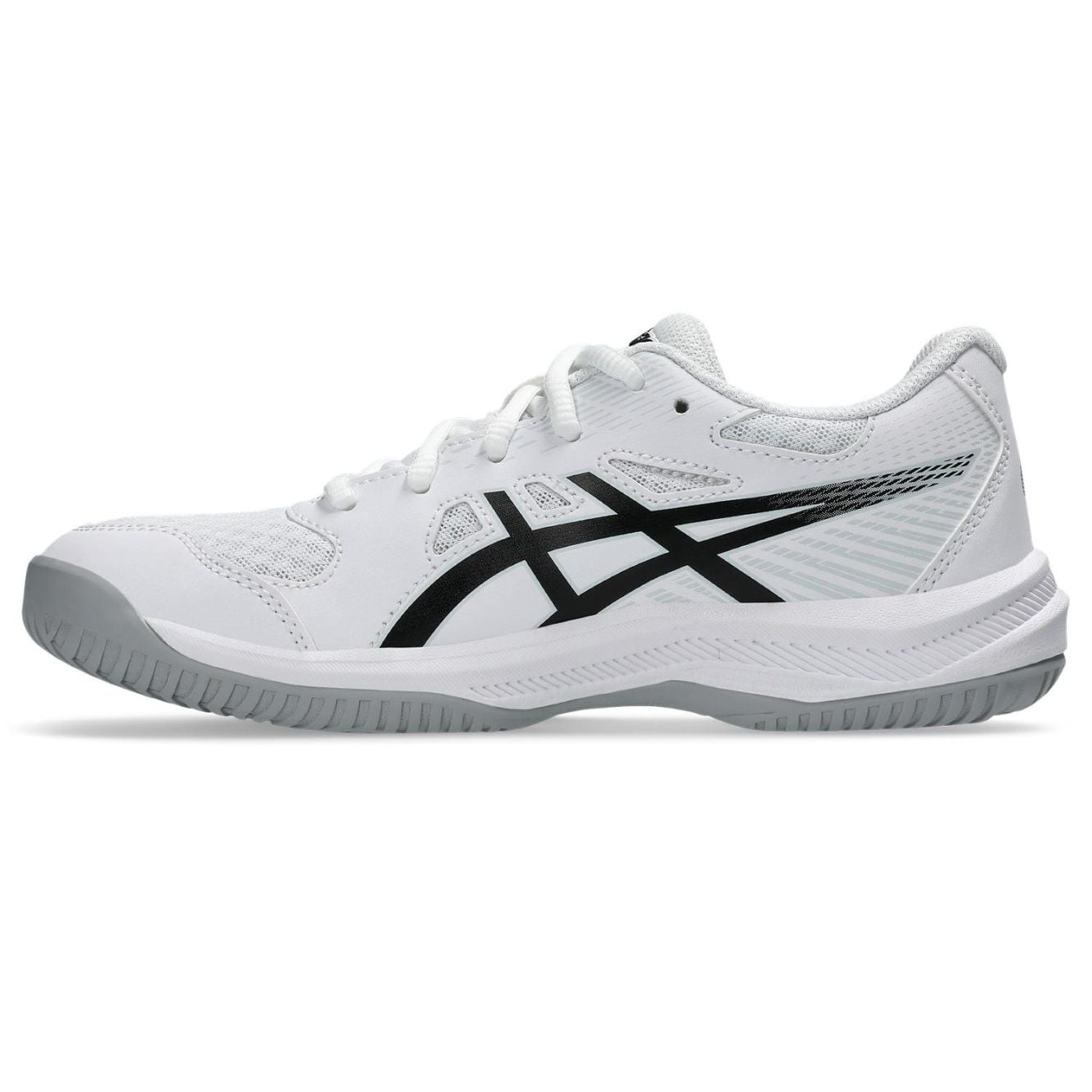 ASICS Upcourt White/Black Junior Netball Trainers