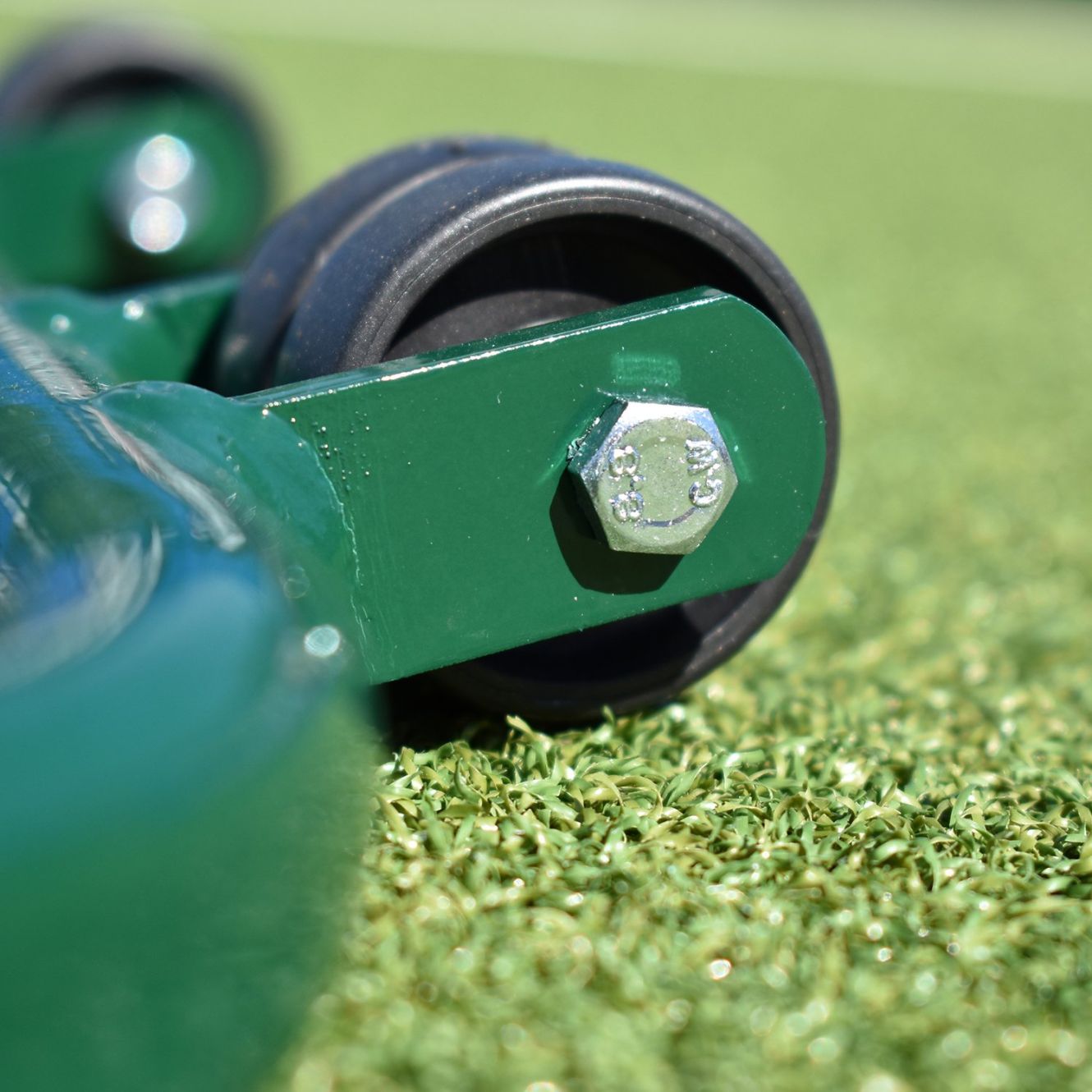 Sabre Tournament Wheelaway Green Netball Post | Match Netball Post