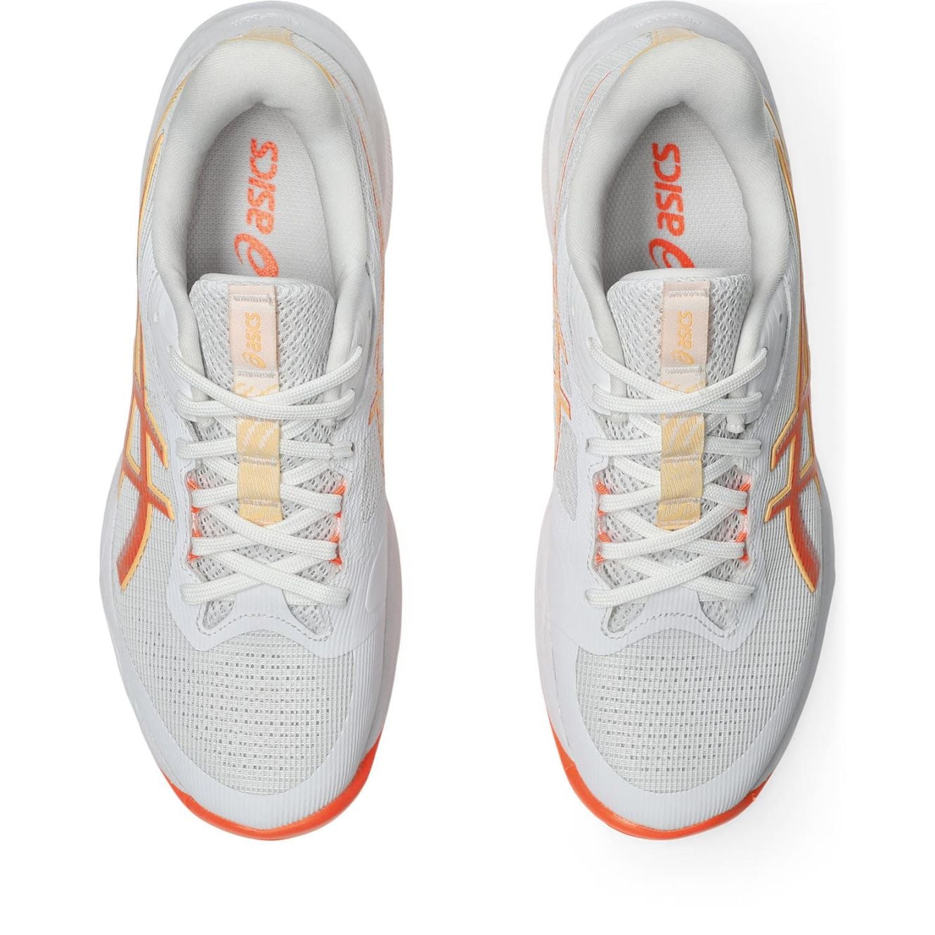 ASICS Ballistic FF 4 White/Vivid Coral Netball Trainers