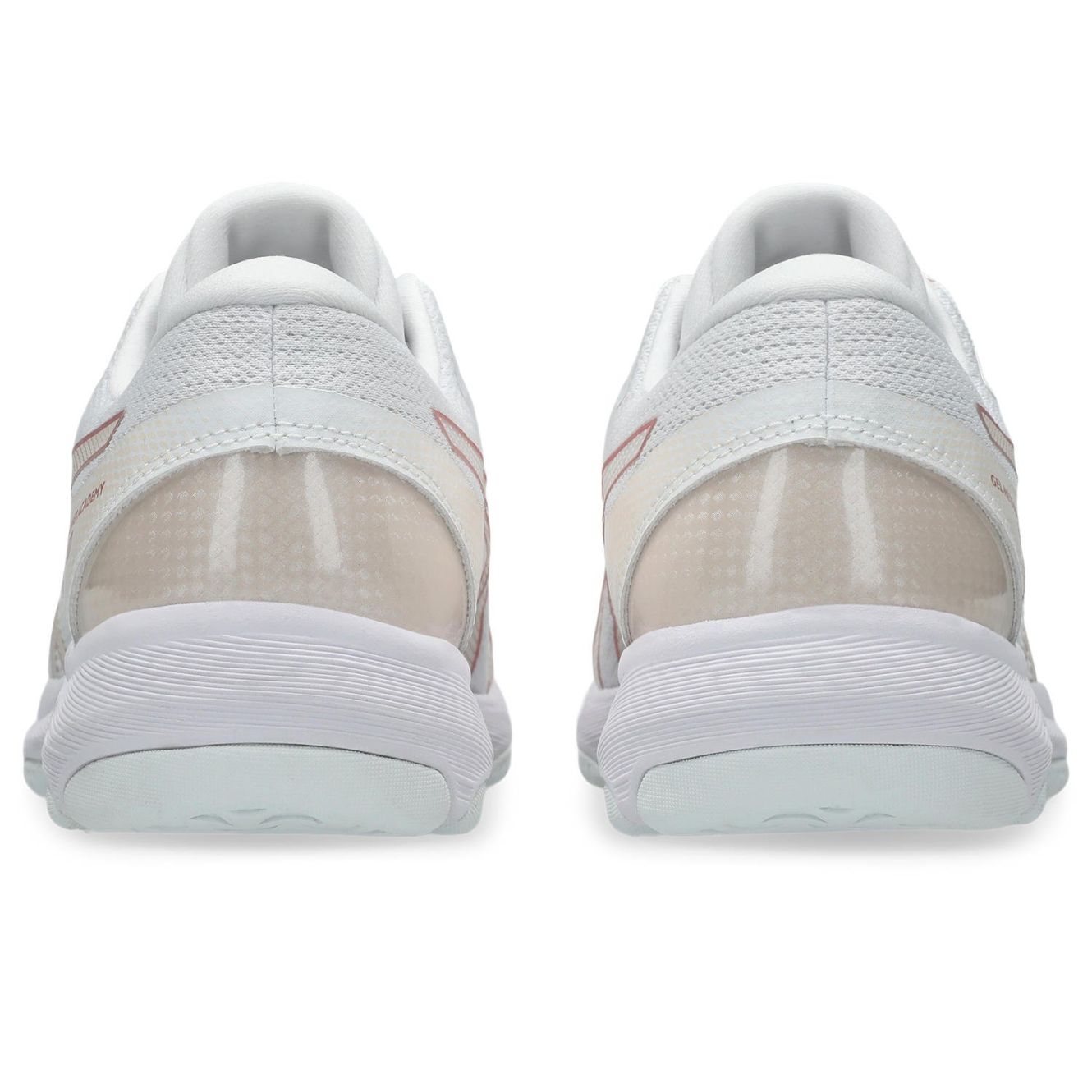 ASICS Academy 10 White / Morganite Netball Trainers