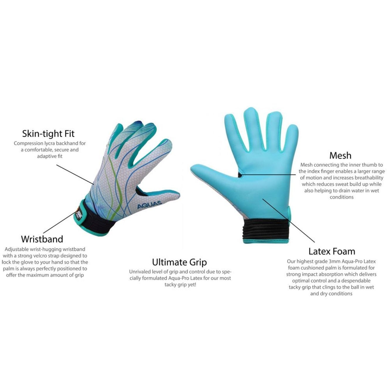 ATAK Aquas Netball Gloves | Netball UK
