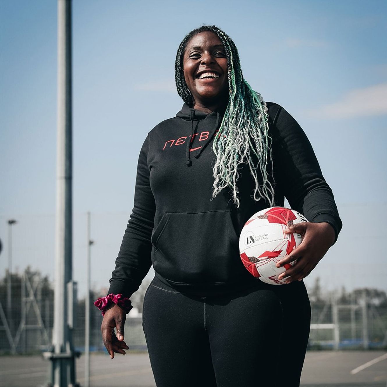 Nike Netball Supporter Hoodie Women's Black/Red