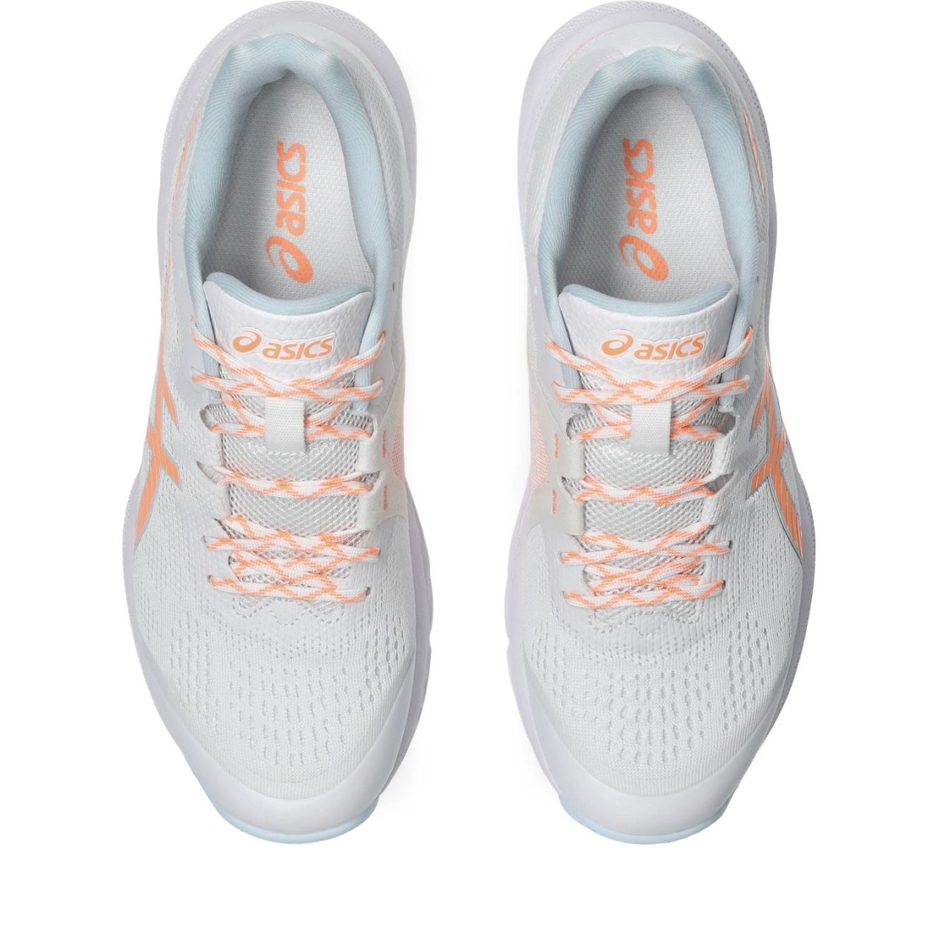 ASICS Shield FF White/Orange Netball Trainers