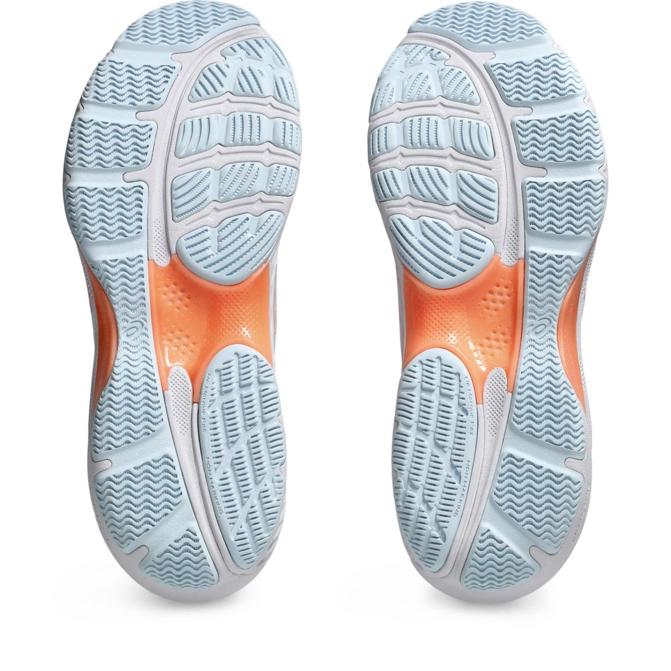 ASICS Shield FF White/Orange Netball Trainers