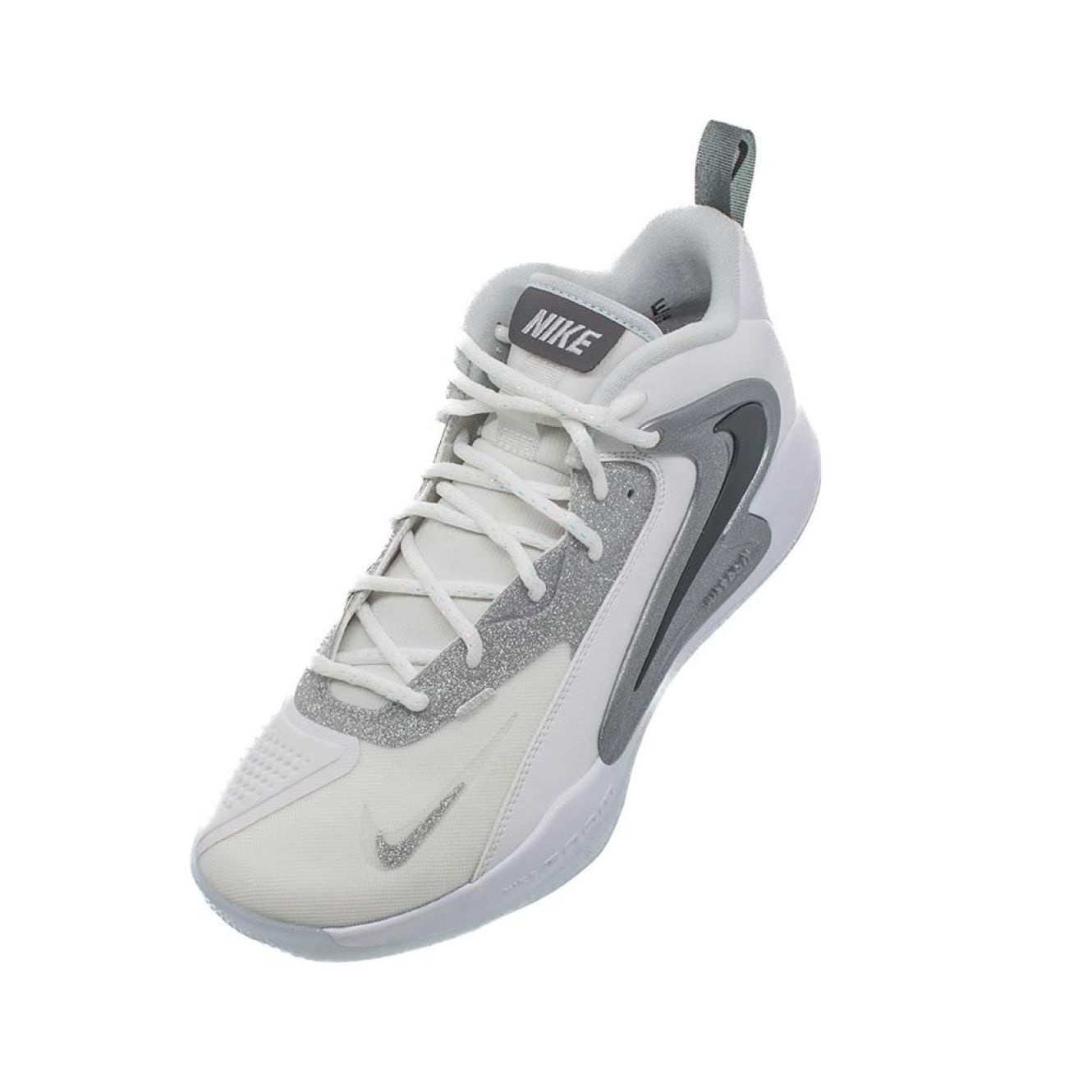 Nike Hyperset 2 White/Iron/Silver Sparkle Grey Trainers