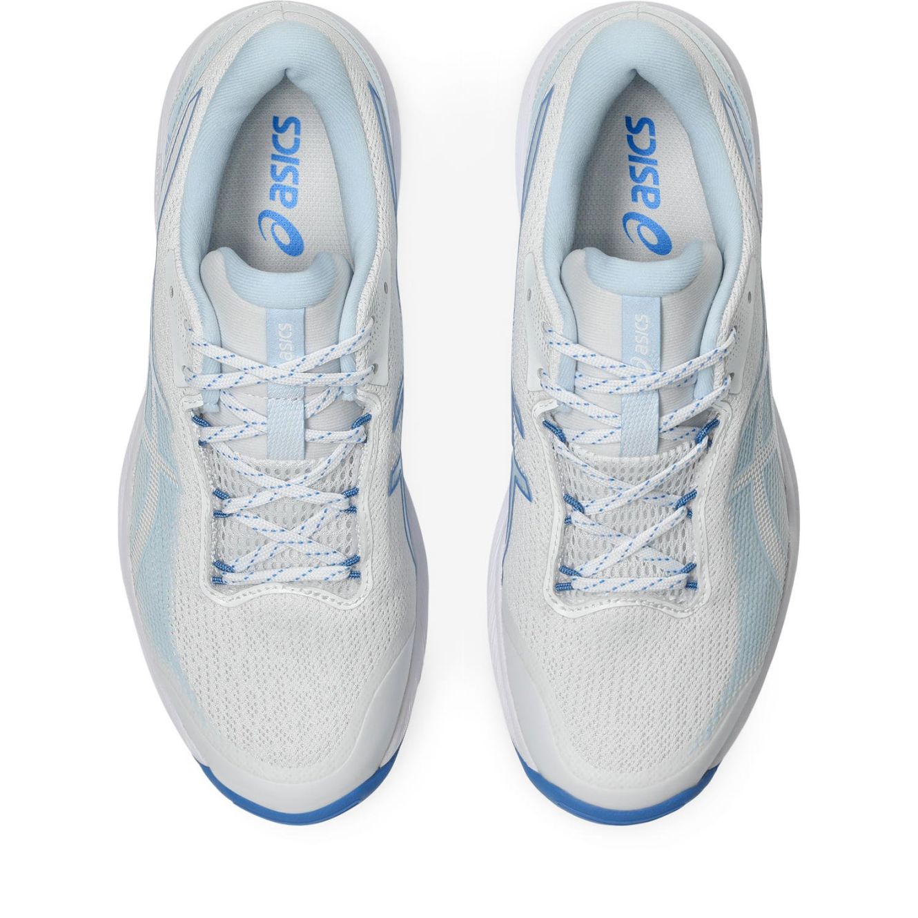 ASICS Academy 10 White/Blue Coast Netball Trainers