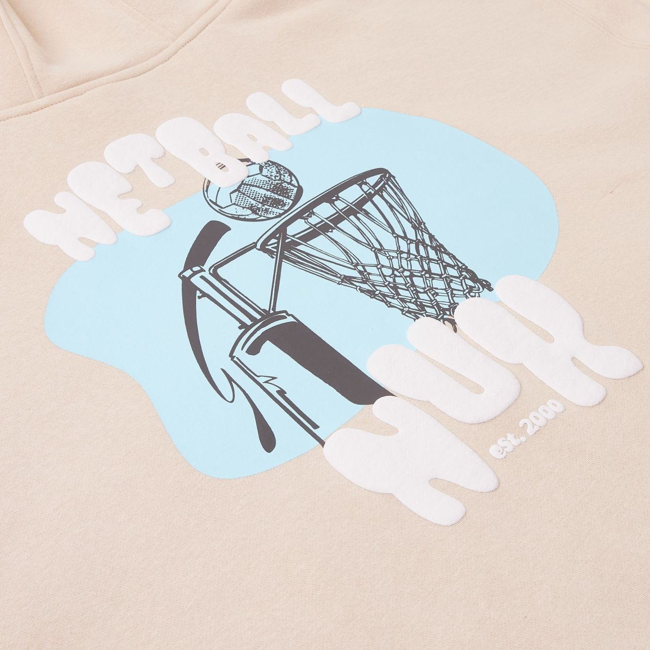 Doodle Netball Hoodie – Stone