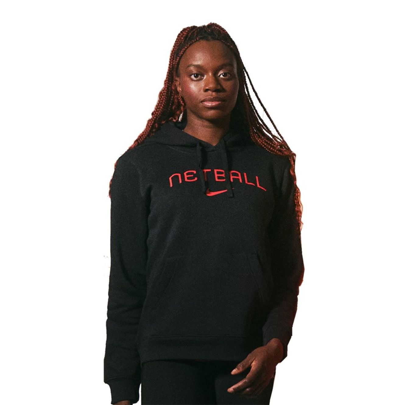 Nike Netball Supporter Hoodie Women's Black/Red
