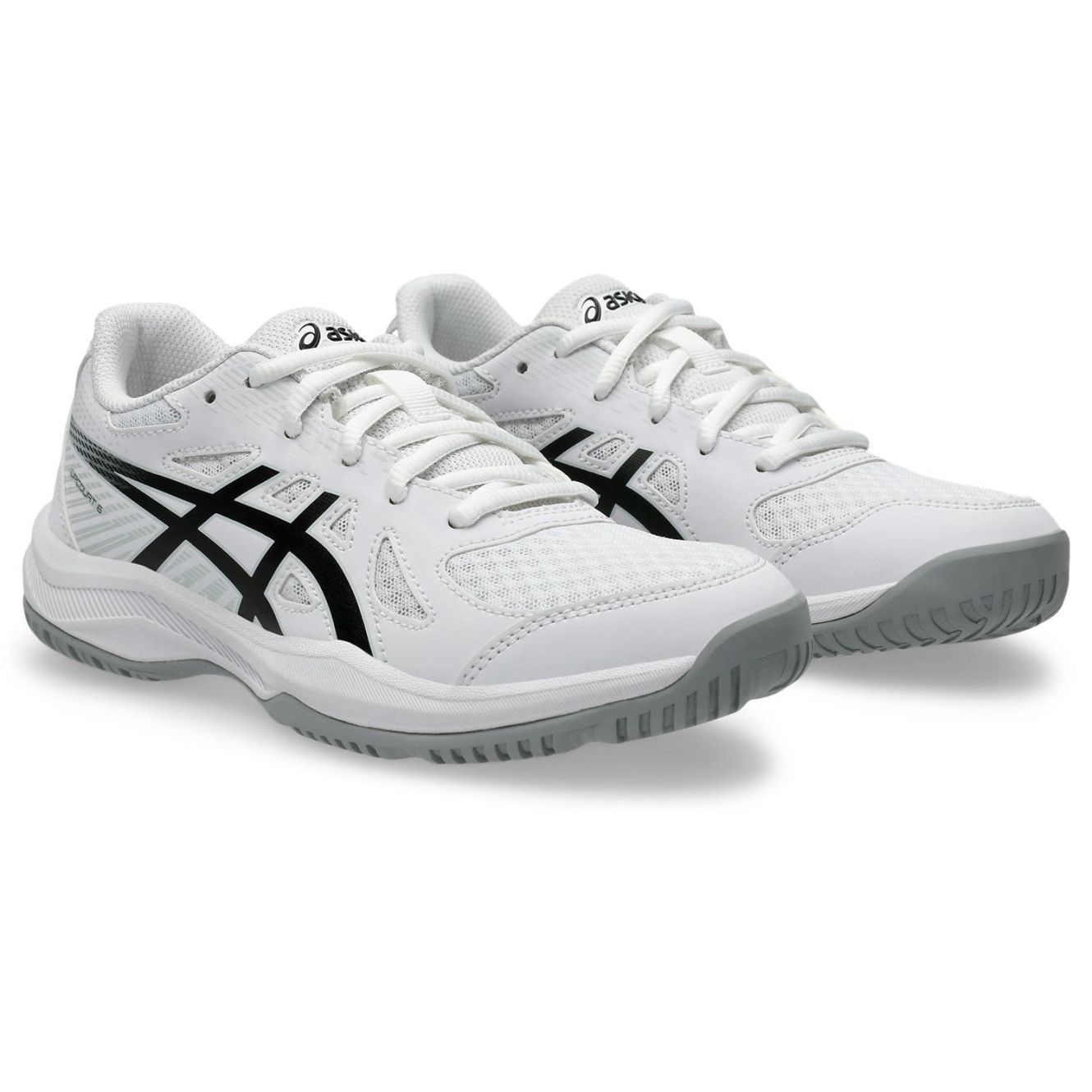 ASICS Upcourt White/Black Junior Netball Trainers