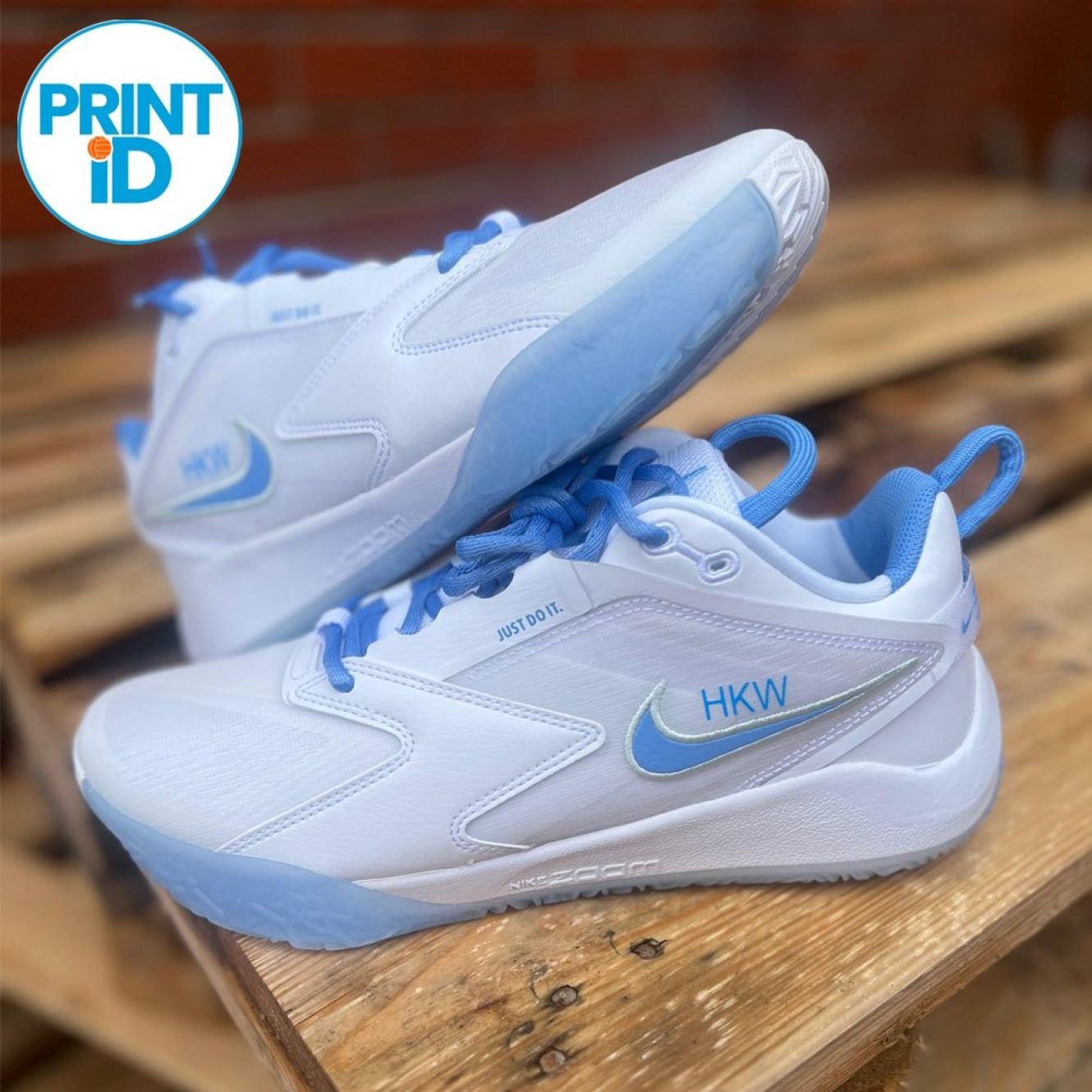 Nike Hyperace 3 White/Valor Blue Trainers | Netball UK