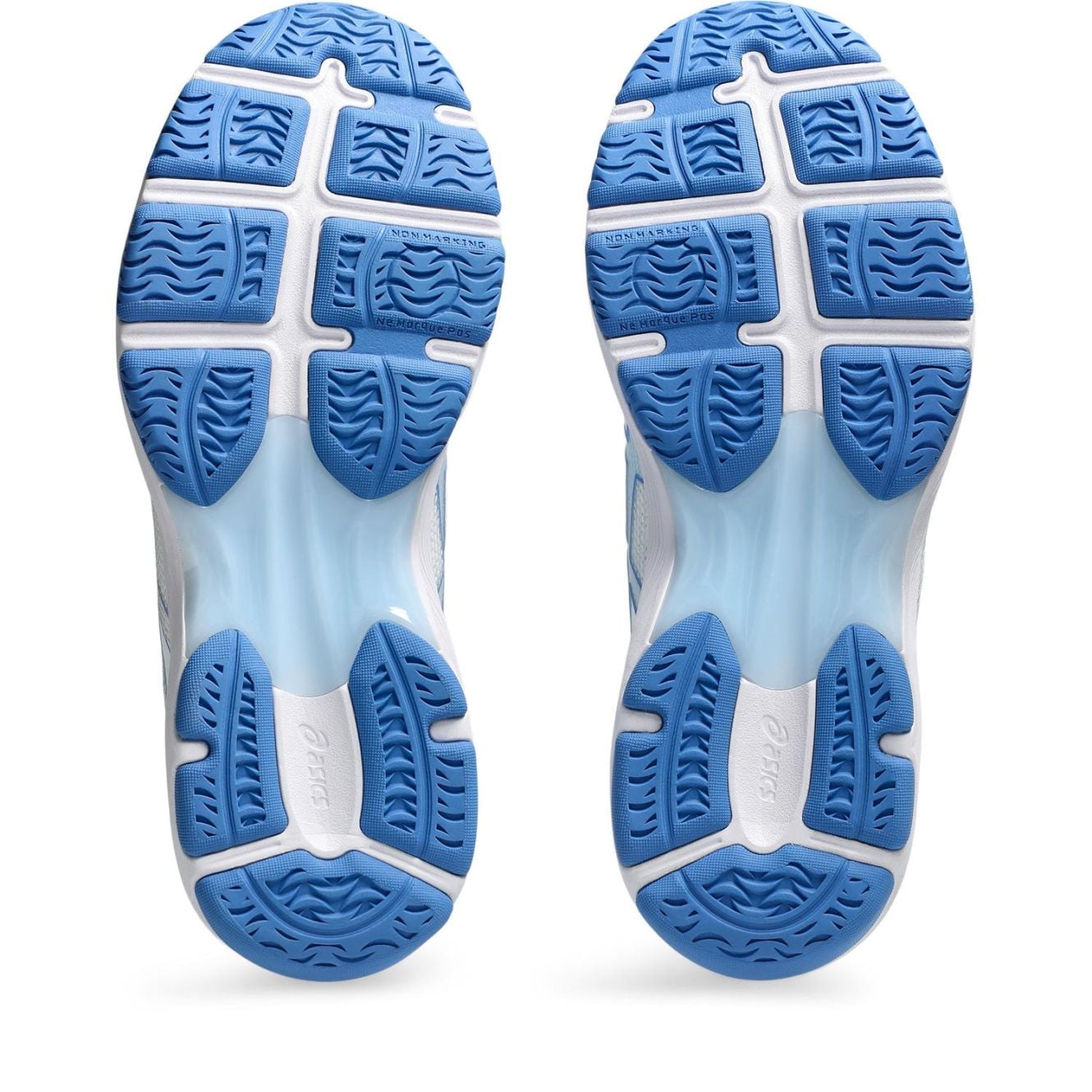 ASICS Academy 10 White/Blue Coast Netball Trainers