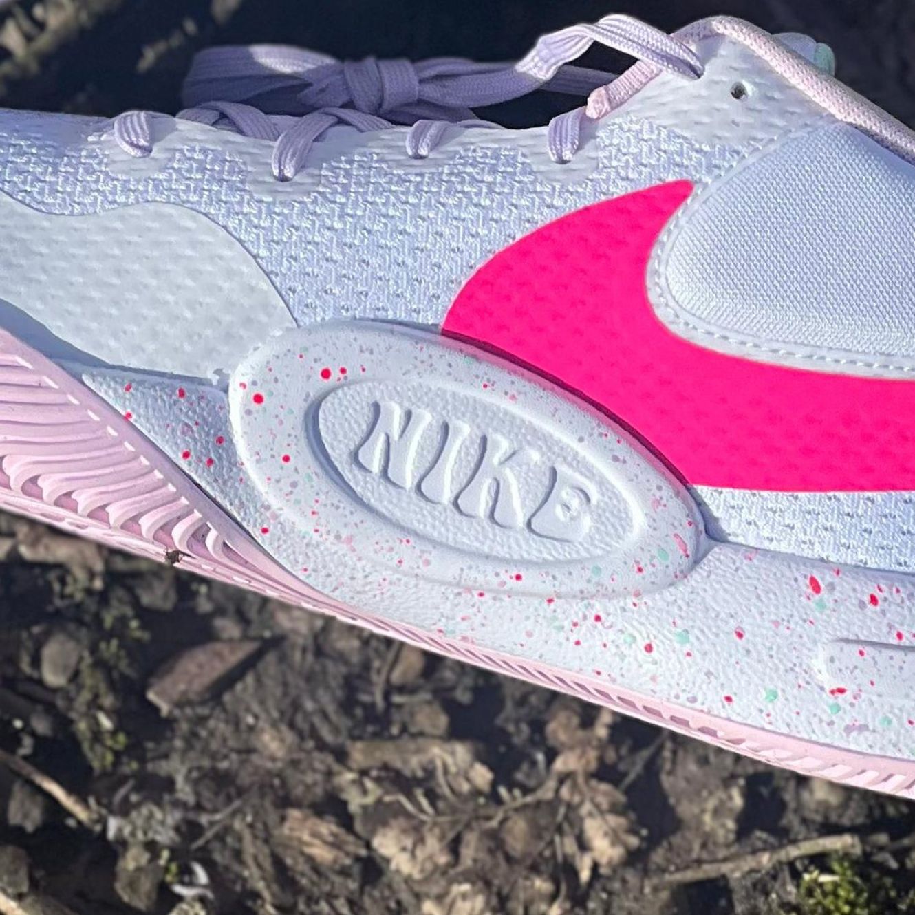 Nike Hyperquick White/Pink Foam Trainers | Netball UK