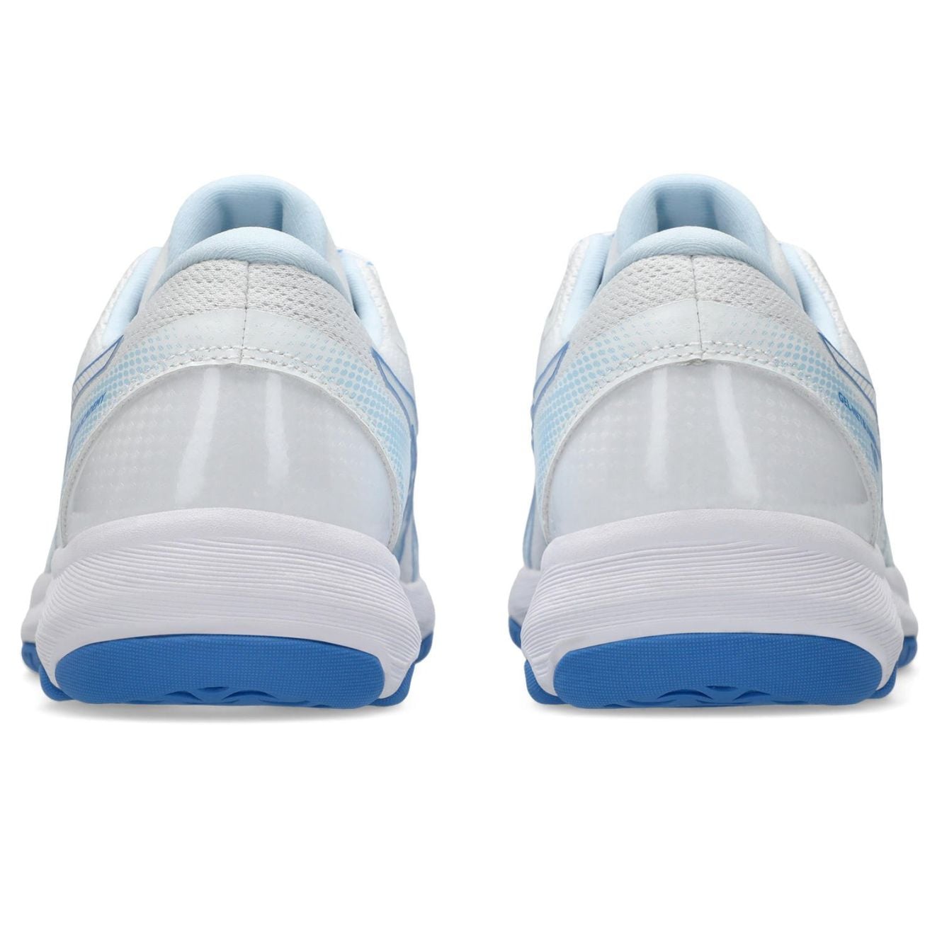 ASICS Academy 10 White/Blue Coast Netball Trainers