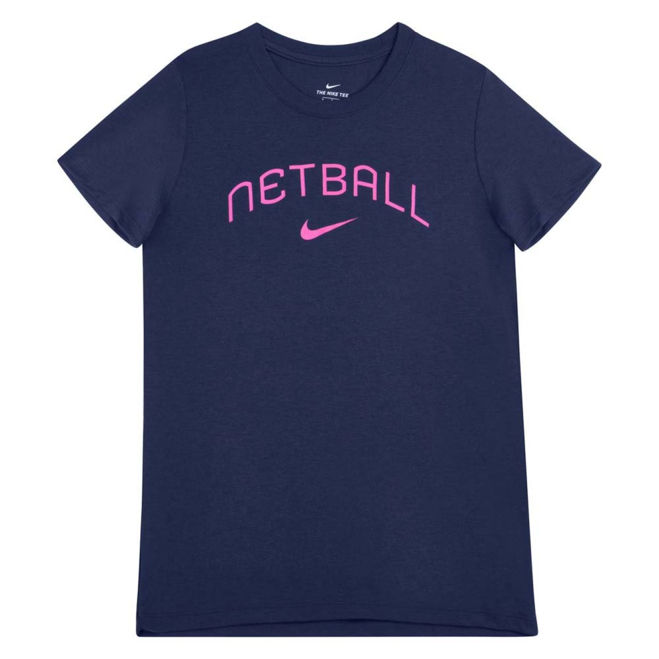 Nike Netball Supporter Tee Women's Navy/Pink