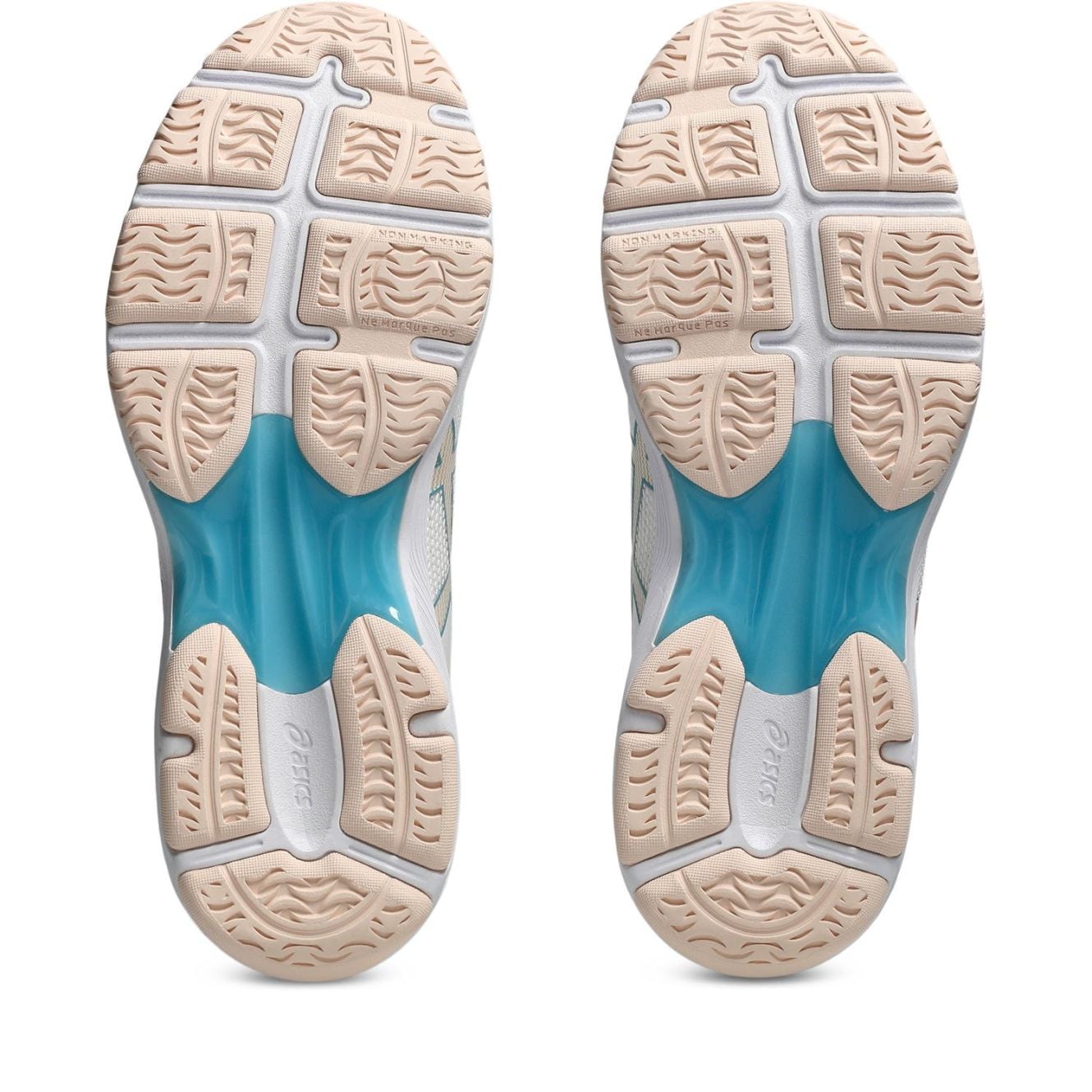 Asics Academy 10 White/Wild Blossom Netball Trainers