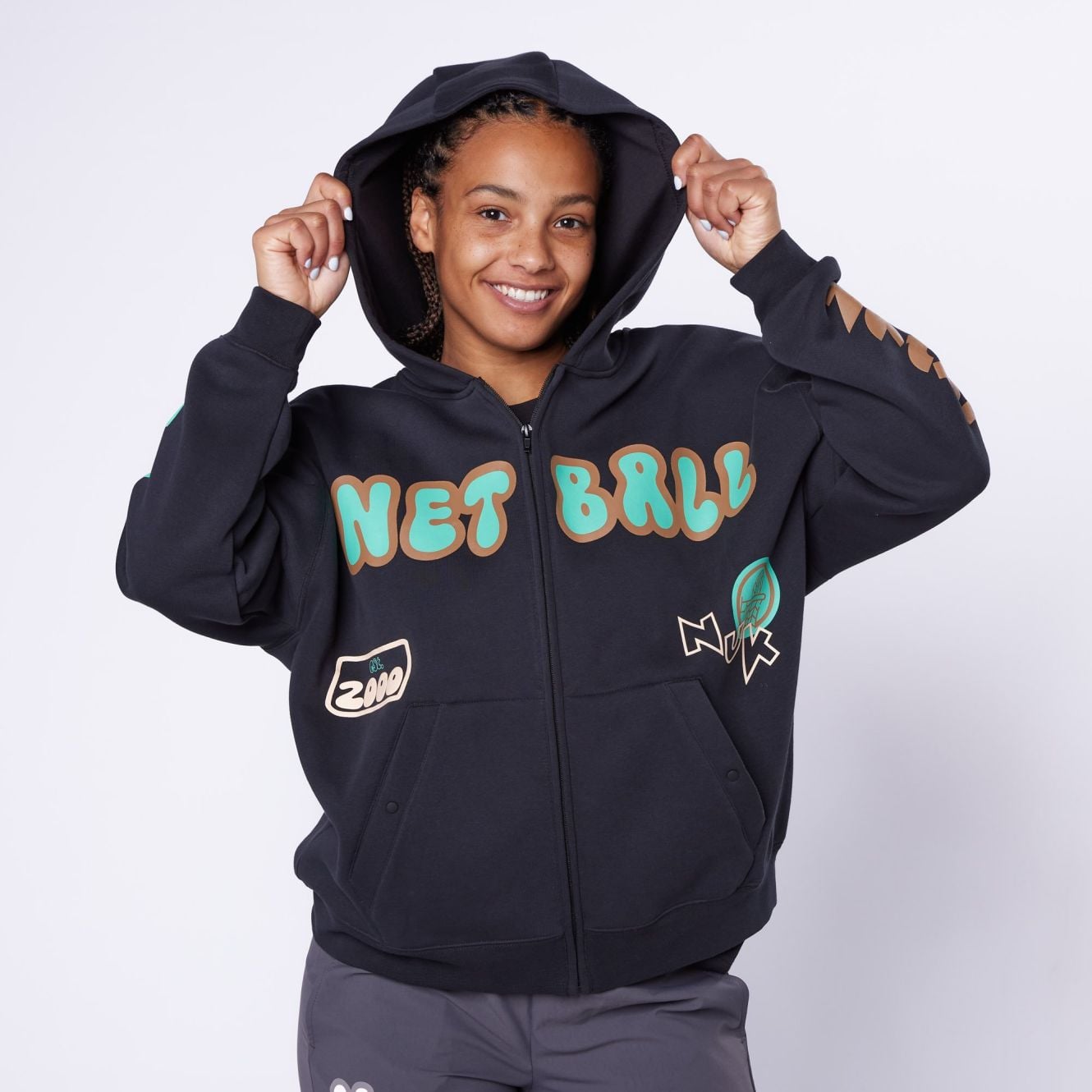 Doodle Zip Hoodie Astral Ash