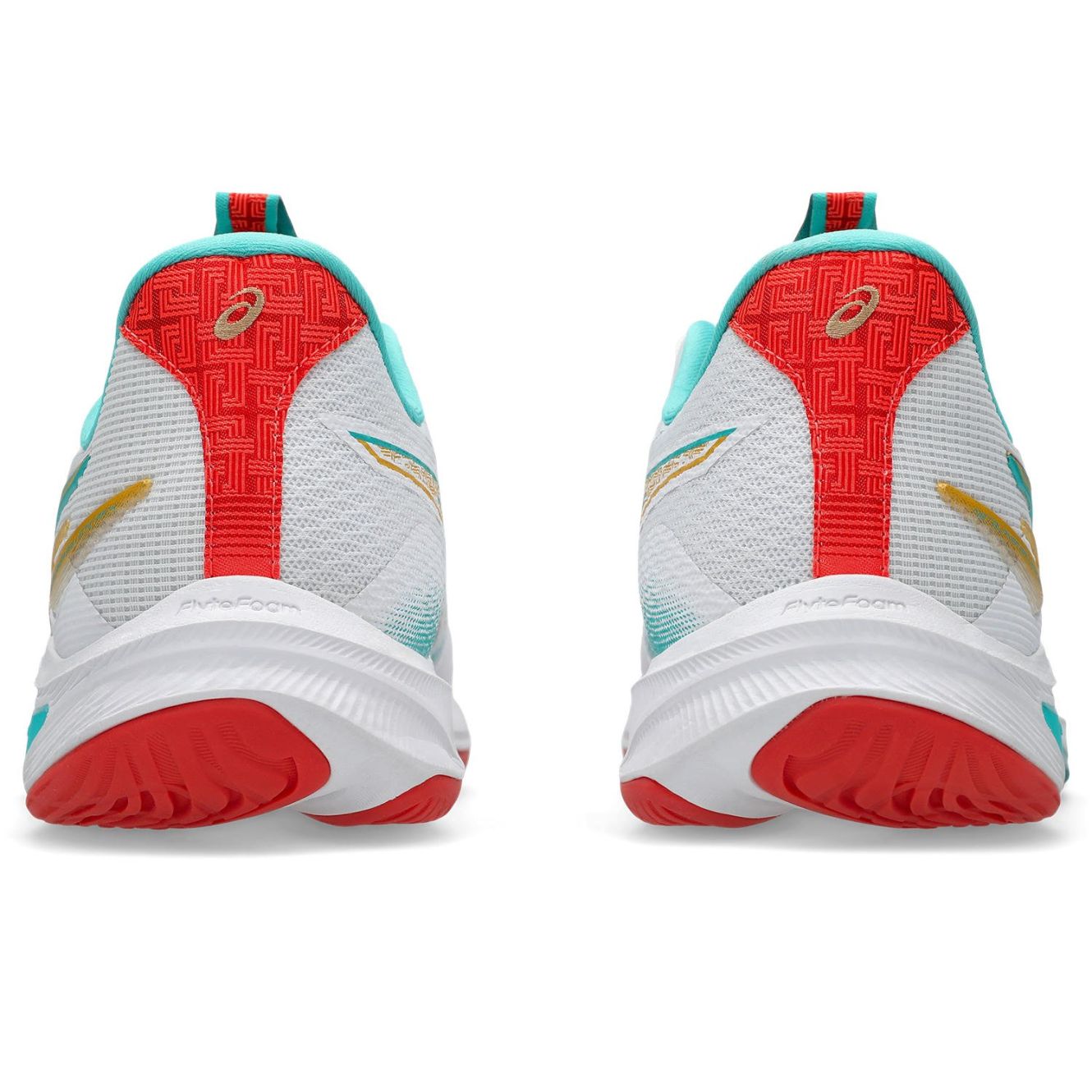 ASICS Ballistic FF 4 White/Sea Glass Netball Trainers