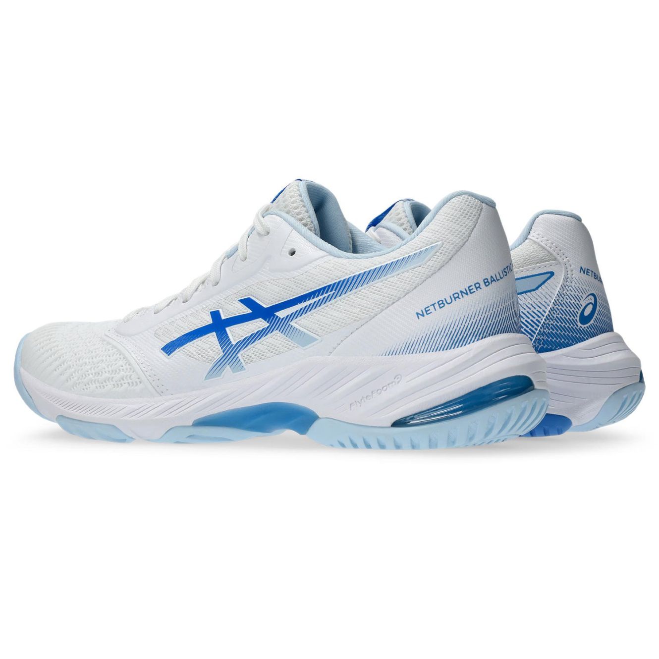 ASICS Ballistic FF 3 White/Blue Coast Netball Trainers
