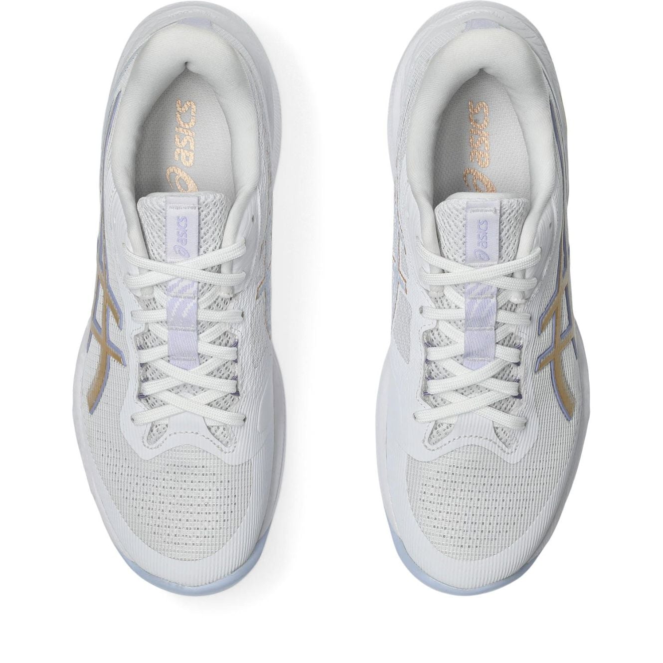 ASICS Ballistic FF 4 White/Champagne Netball Trainers
