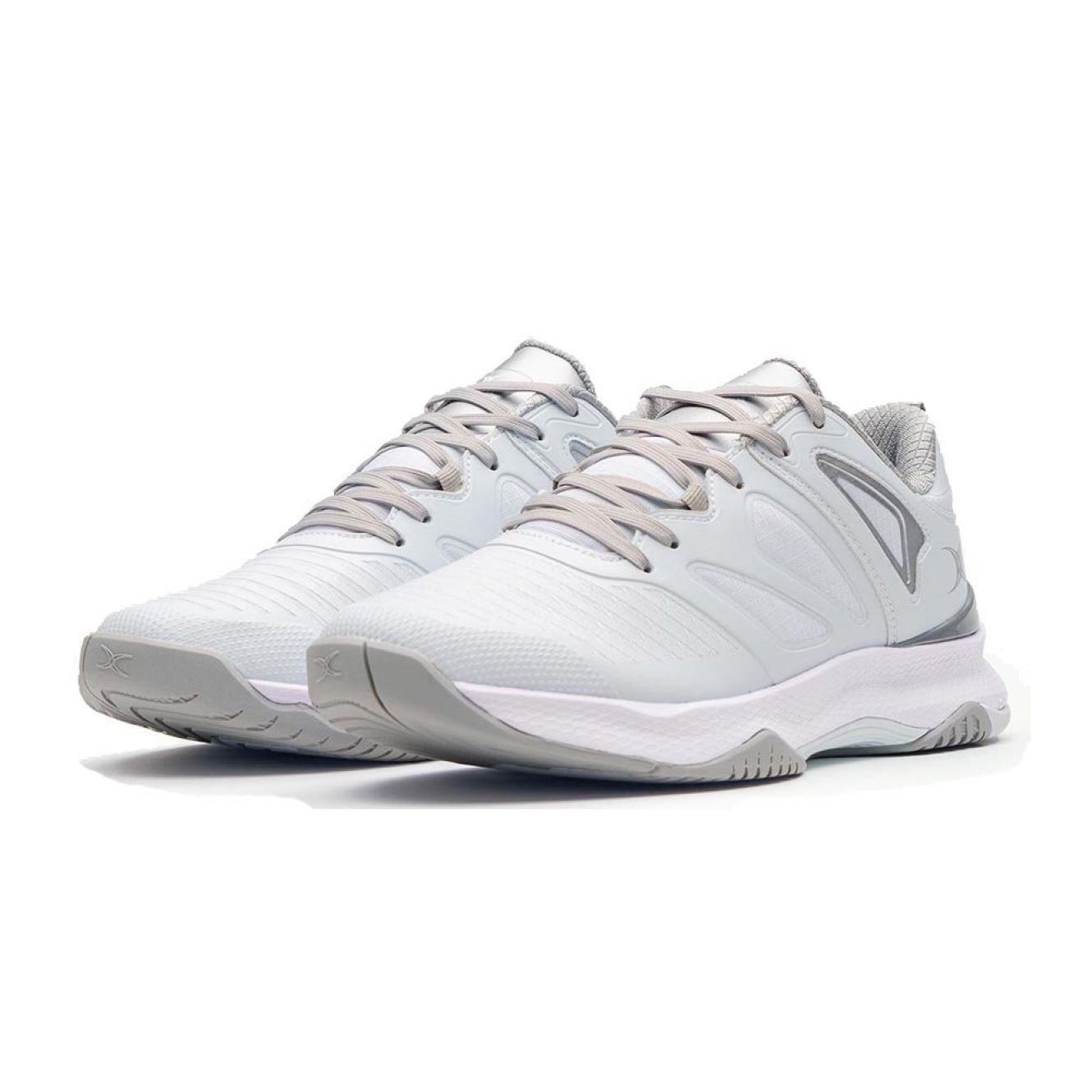 Gilbert Impact White/Silver Adult Netball Trainers | Fast Delivery