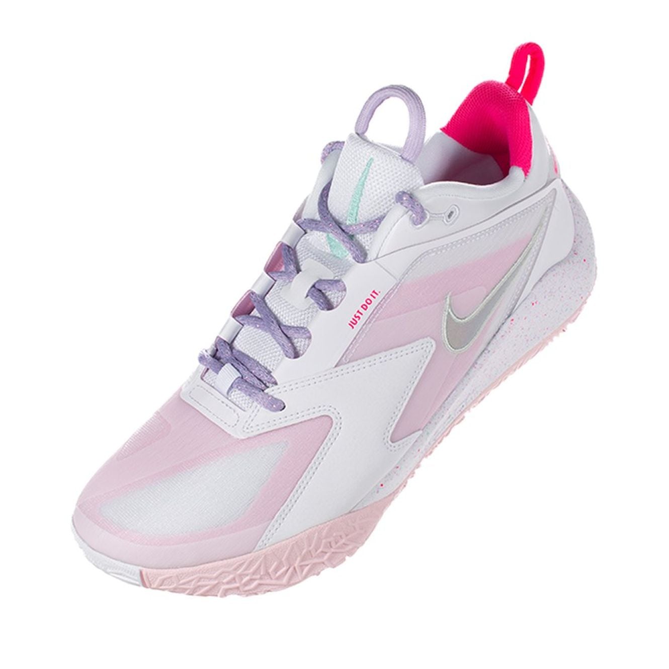Nike Hyperace 3 White/Pink Foam Trainers | Netball UK