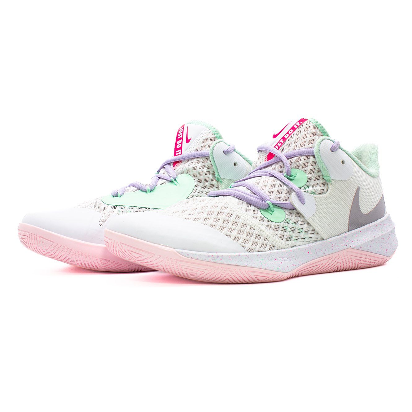 Nike Hyperspeed Court White/Mint Foam Netball Trainers