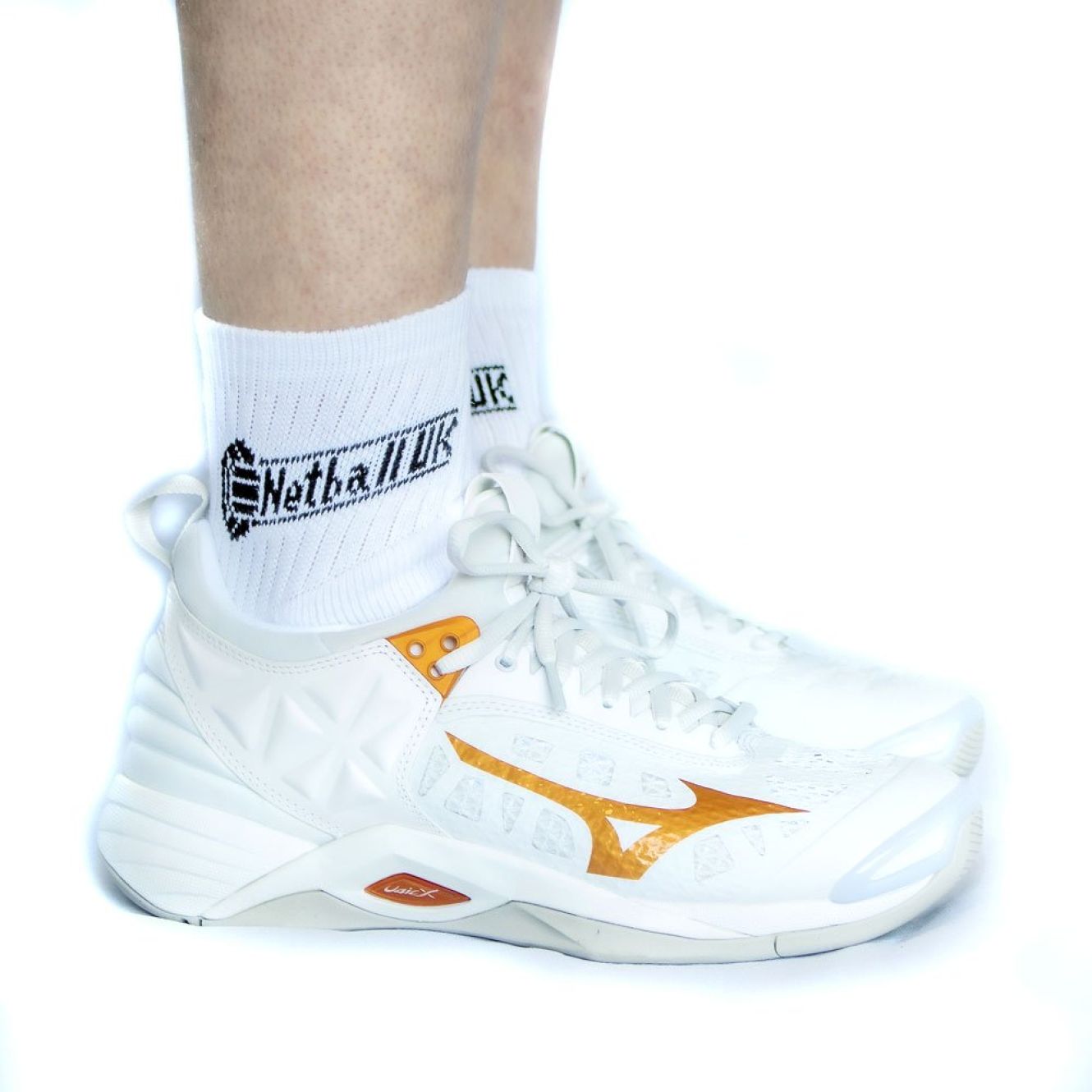 Netball UK White Netball Quarter Socks | Netballers