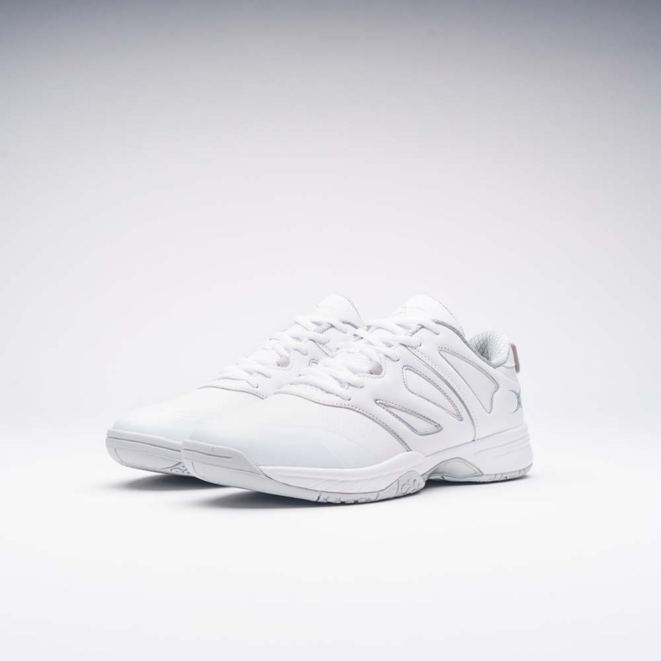 Gilbert Volt White/Silver Junior Netball Trainers