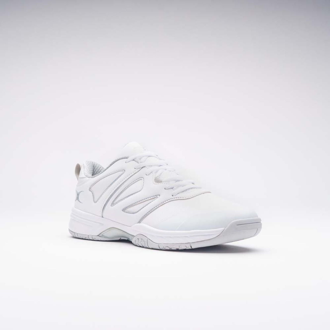 Gilbert Volt White/Silver Junior Netball Trainers