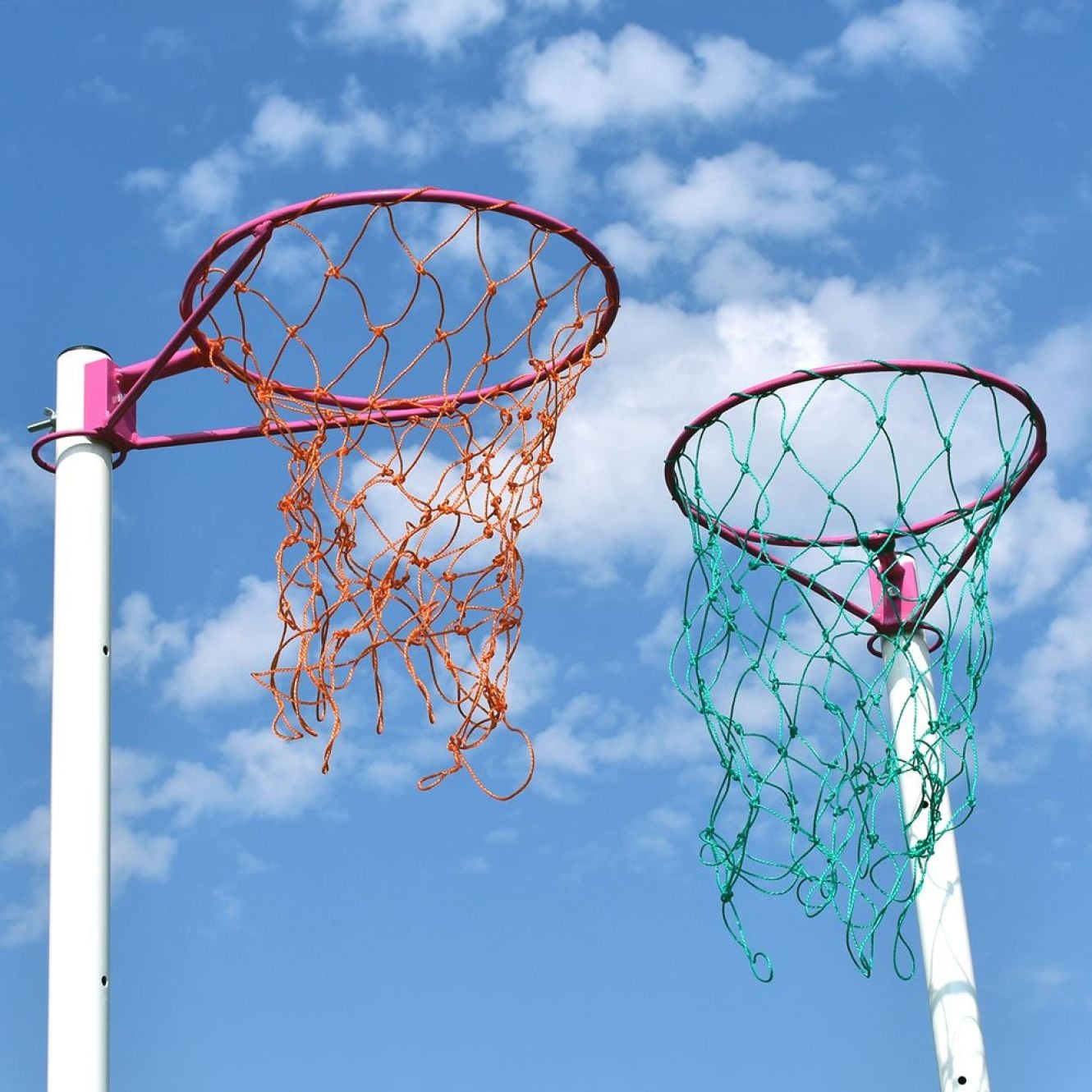 Sabre Club Wheelaway Pink Netball Post | Match Netball Post