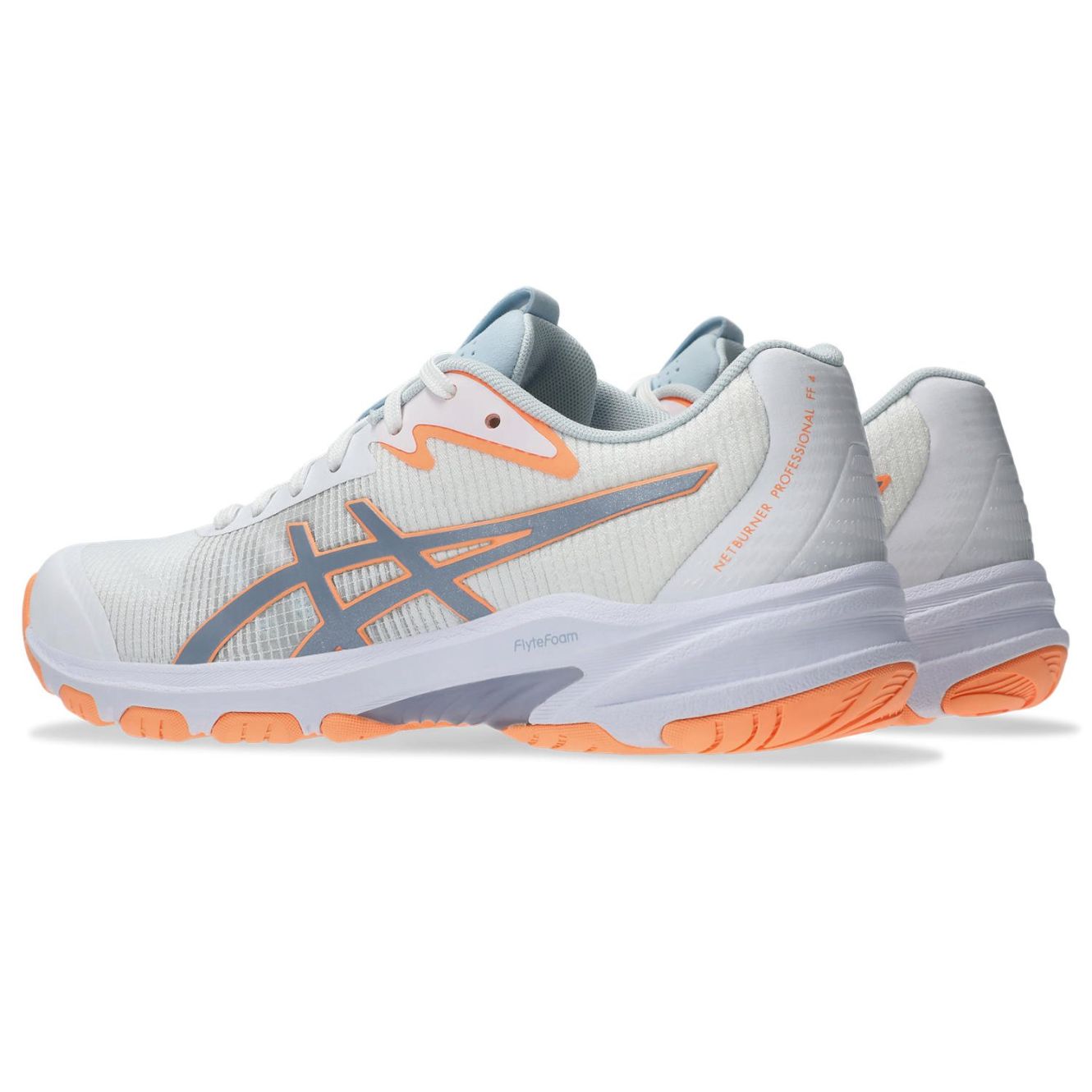 ASICS Professional FF 4 White/Orange Netball Trainers