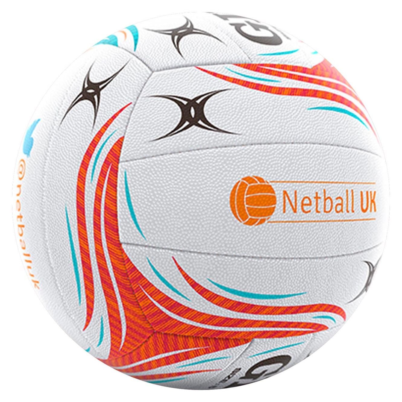 Gilbert Pro Grip Netball Teal & Orange - Size 5