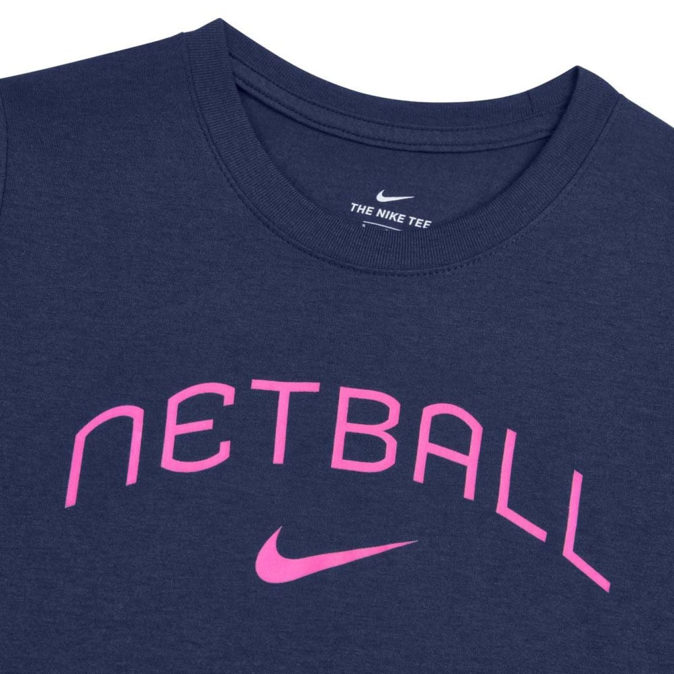 Nike Netball Supporter Tee Women's Navy/Pink