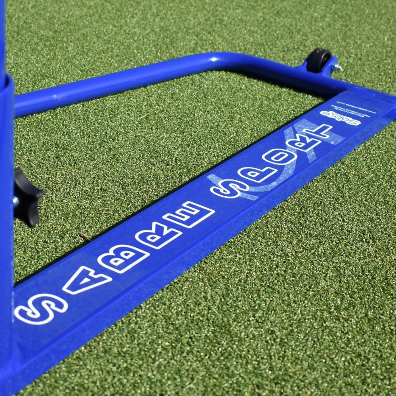 Sabre Club Wheelaway Blue Netball Post | Match Netball Post