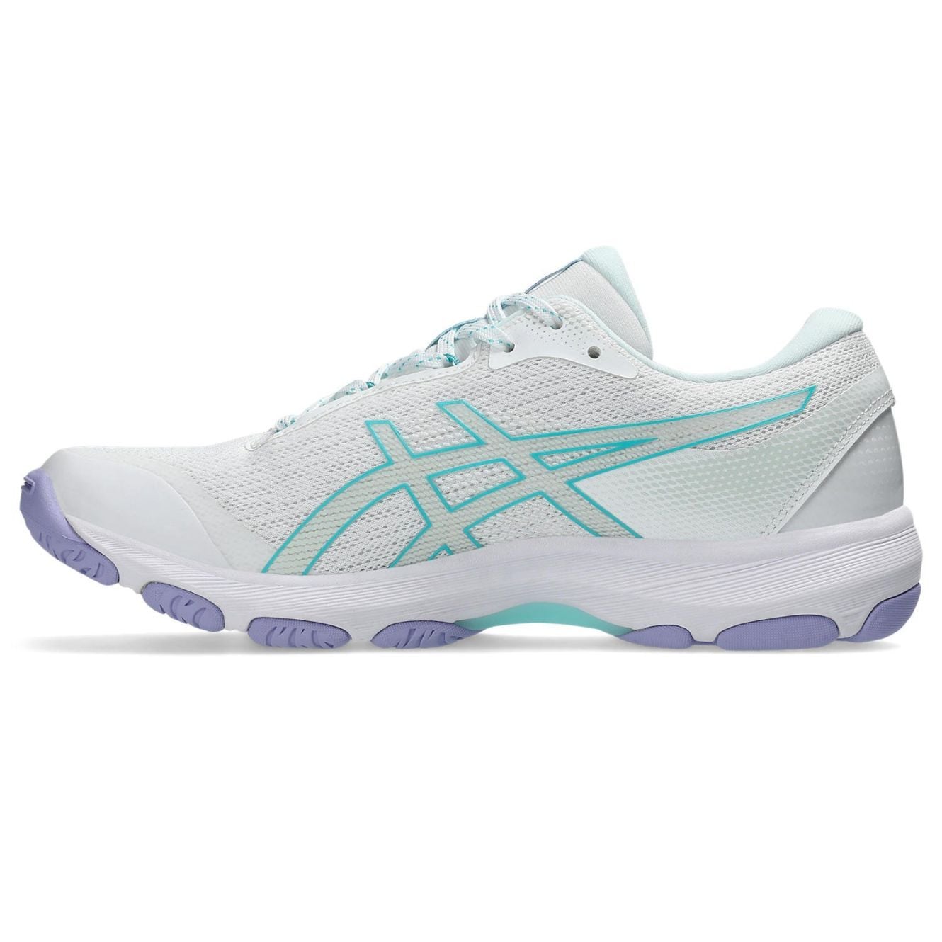 Asics Academy 10 White/Vapor Netball Trainers