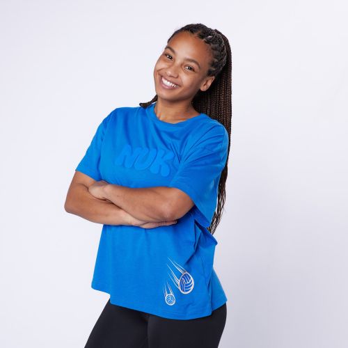 Doodle T-Shirt Bold Blue | Netball UK
