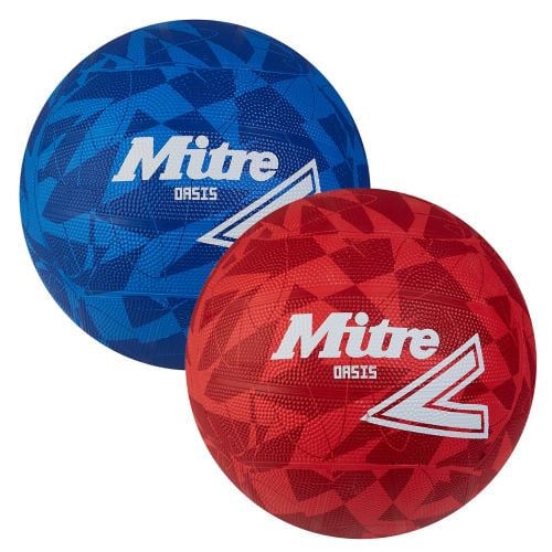 Mitre Oasis Netball | Red & Blue | Size 4 & 5