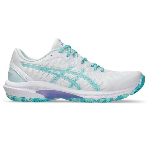 ASICS Shield FF Light White/Illuminate Mint Netball Trainers