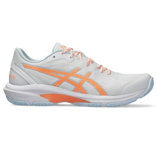 ASICS Shield FF White/Orange Netball Trainers