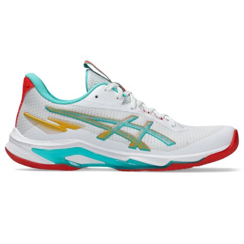 ASICS Ballistic FF 4 White/Sea Glass Netball Trainers