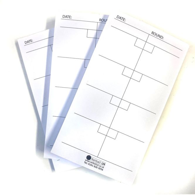 Netball UK Quarters Scorecards | Value 3 Pack | Netball UK