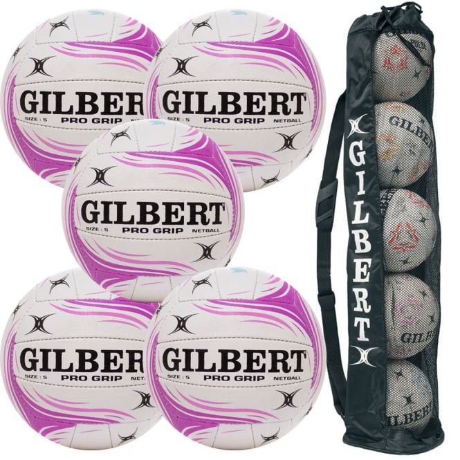 Gilbert Pro Grip 2 Netball Bundle | Gilbert Ball Tube